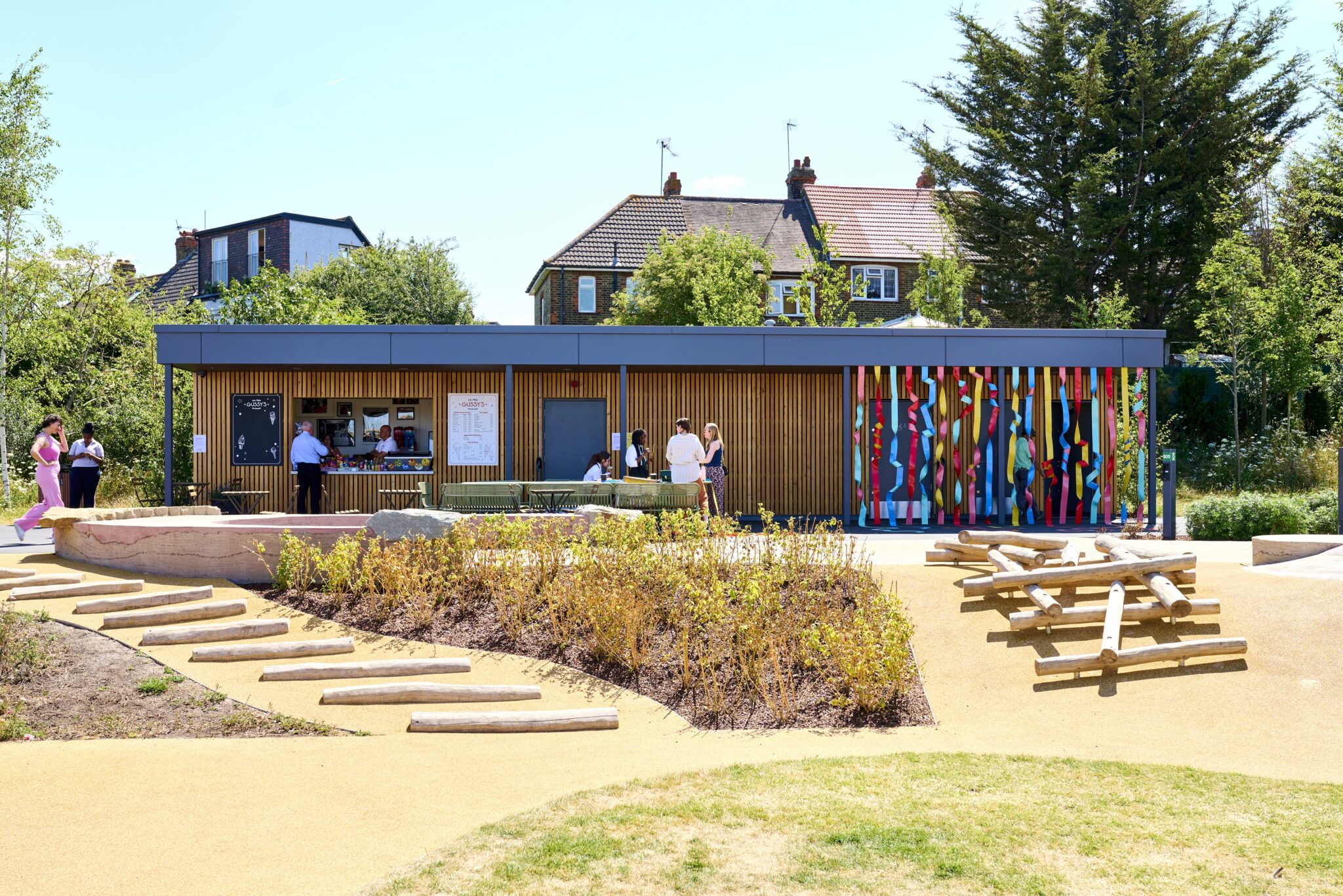 Transforming Brent Cross Cricklewood | Rainbow Ribbons in Claremont Park